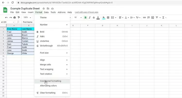 4 manieren om duplicaten in Google Spreadsheets te verwijderen 33286_15