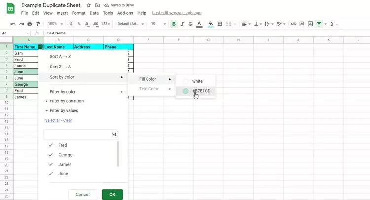 4 manieren om duplicaten in Google Spreadsheets te verwijderen 33286_19