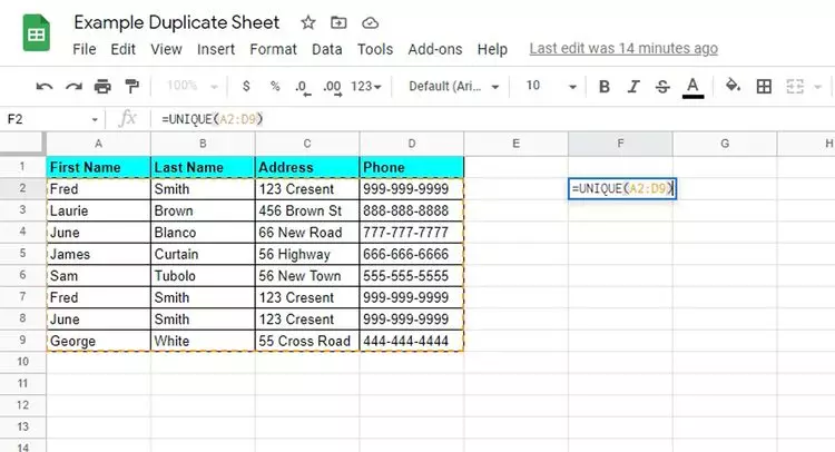 4 manieren om duplicaten in Google Spreadsheets te verwijderen 33286_5