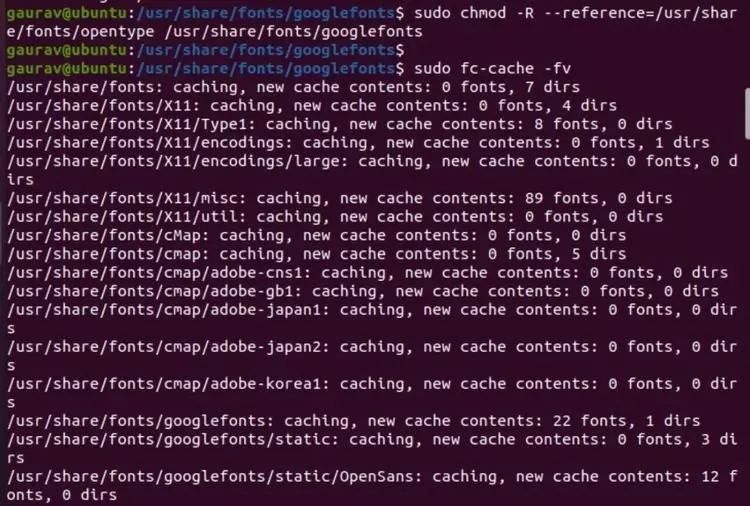 Com descarregar, instal·lar i utilitzar Google Fonts a Ubuntu 3343_3