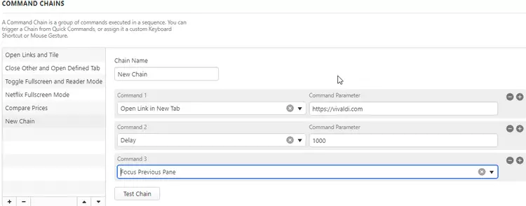 သင်၏အလုပ်အသွားအလာကိုရိုးရှင်းစေရန် Vivaldi Command Chains ကိုအသုံးပြုနည်း 34588_5