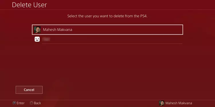 PS4 ଉପଯୋଗକର୍ତ୍ତା ଖାତାଗୁଡ଼ିକୁ କିପରି ବିଲୋପ କରିବେ | 35207_2
