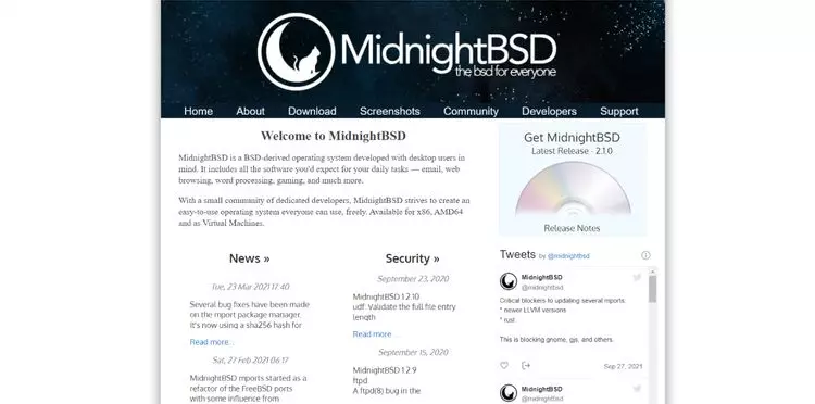 MidnightBSD: Ib qho BSD-raws li lwm txoj rau Linux Desktop 3563_2