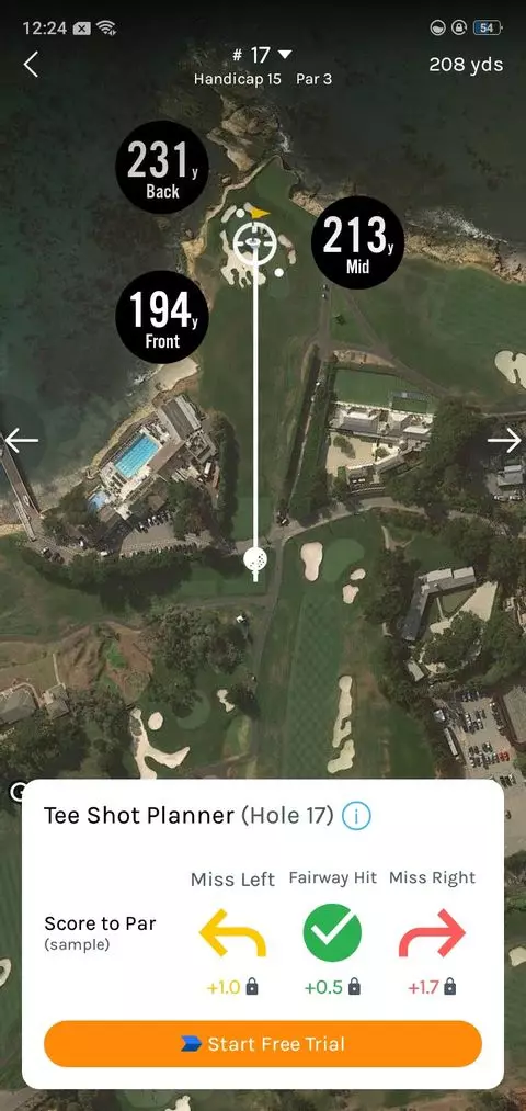 Ang 6 Pinakamahusay na Golf Rangefinder Apps para sa Android 3591_17