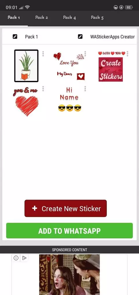 8 Aplikacionet më të mira të Sticker Maker për Android 3594_11