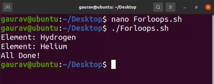 Kumaha Paké pikeun Loop dina Linux Bash Shell Script 359_11
