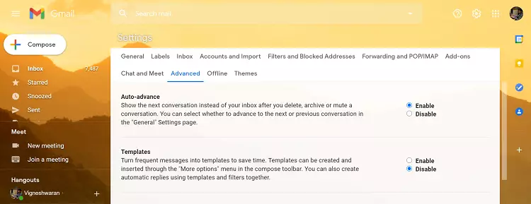 Dab tsi yog Auto-Advance Feature hauv Gmail thiab Yuav Siv Li Cas? 36239_2