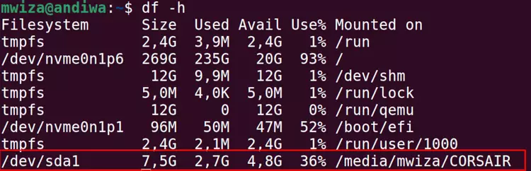 Linux Terminalından istifadə edərək yaddaş disklərini necə formatlaşdırmaq olar 3656_3
