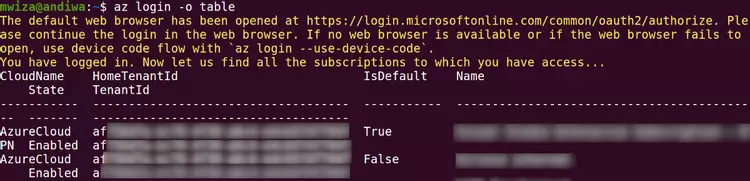 Cara Instal lan Nggawe Azure CLI ing Ubuntu 3659_3