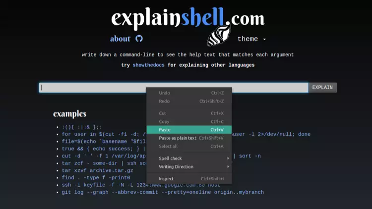 ExplainShell: ทางเลือกบนเว็บสำหรับ Linux Man Pages 3695_3