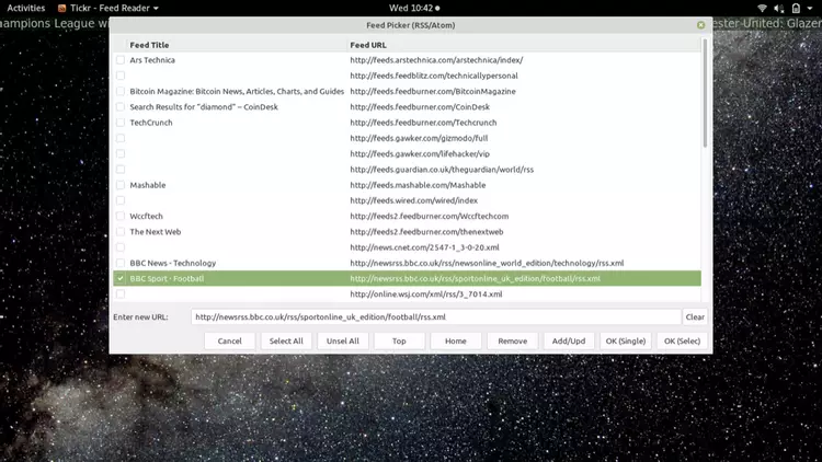 TICKR Feed Reader: элегантная программа для чтения RSS-каналов для Linux 3698_11