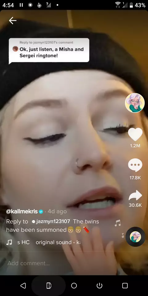 ווי צו ווענדן אַ TikTok סאָונד אין אַן אַנדרויד רינגטאָנע אָדער שרעק 37778_4