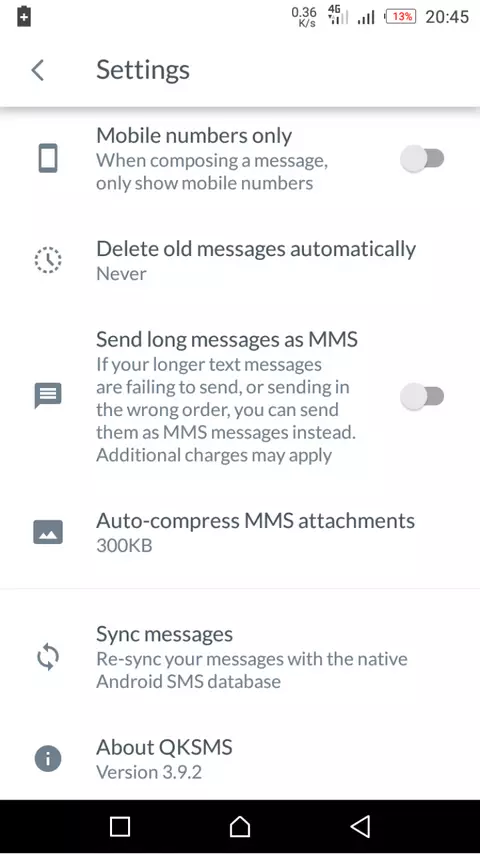 De 6 beste gratis en open-source sms-apps voor Android 3805_6