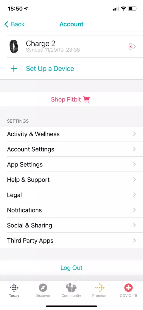 Cara Ngganti Wektu ing Fitbit 38450_4