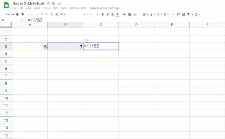 Excel дээр хэрхэн хуваах вэ 3864_3