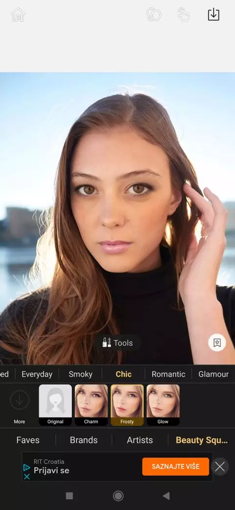 10 Aplikasi Seluler Filter Wajah Paling Apik kanggo Selfie Tanpa Cacat 386_24