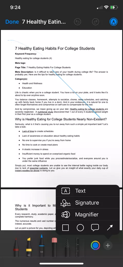 Hoyong Édit PDF dina iPhone anjeun? Ieu Kumaha Anjeun Bisa Ngalakukeunana Nganggo Aplikasi Files 3927_10