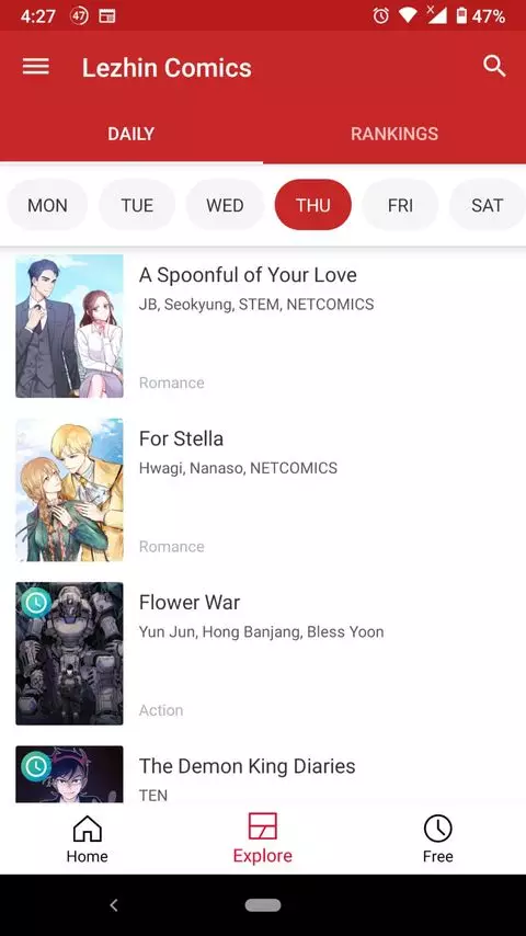 Die 5 beste Manhwa- en Webtoons-toepassings vir Android en iPhone 3979_6