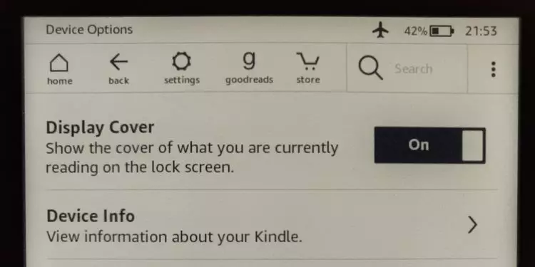 Meriv çawa Pirtûka xweya Niha wekî Ekrana Kindle Lock-a xwe saz dike 40279_4