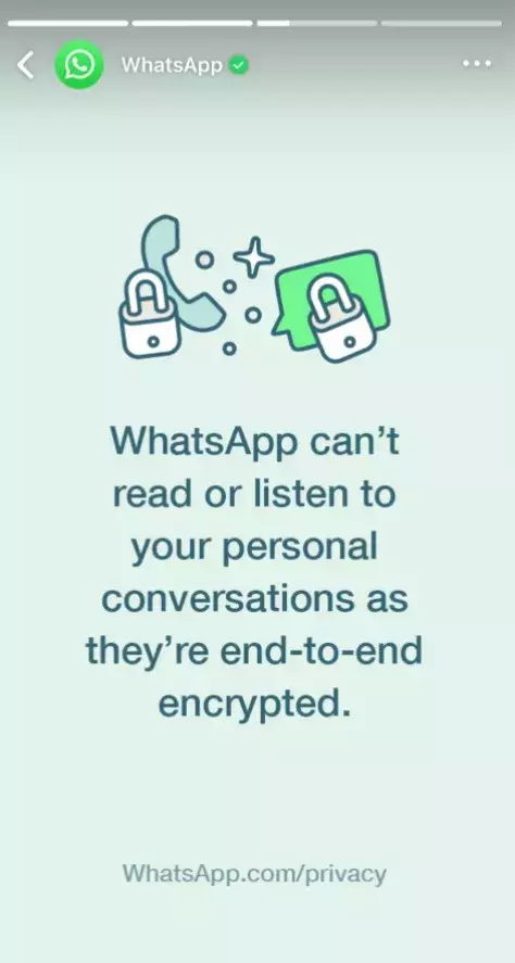 WhatsApp garandearret brûkers fan har ynset foar jo privacy 40428_3