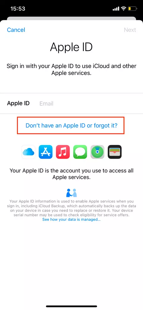 Како да креирате нова сметка на Apple ID на кој било уред 4087_3