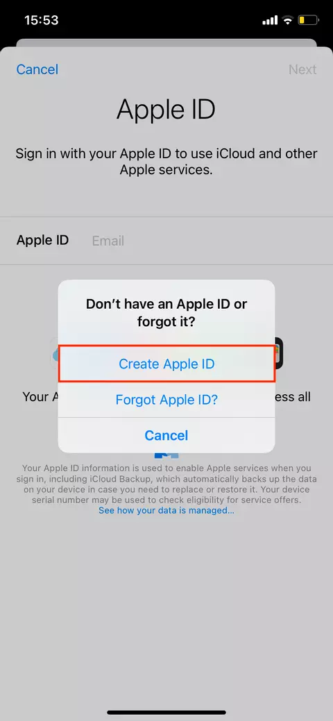 วิธีสร้างบัญชี Apple ID ใหม่บนอุปกรณ์ใดก็ได้ 4087_4