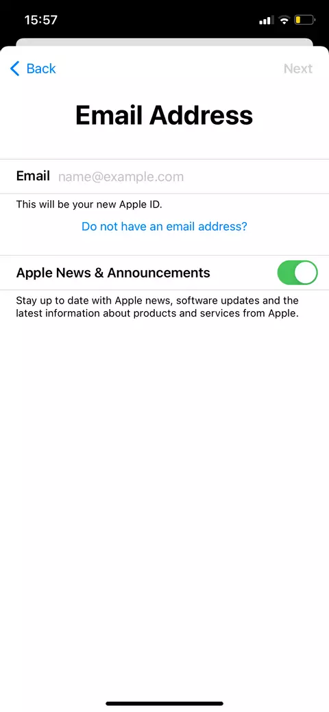 Nola sortu Apple ID kontu berri bat edozein gailutan 4087_5