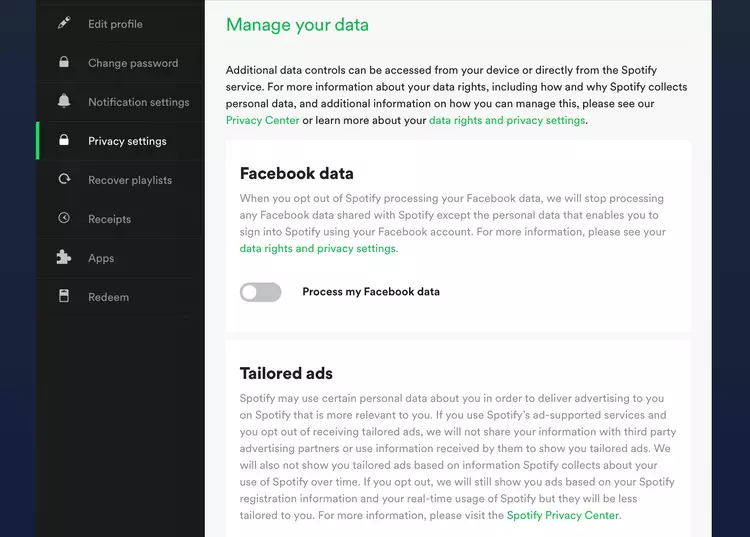 FacebookがSpotifyとデータを共有するのをやめる方法 41202_5