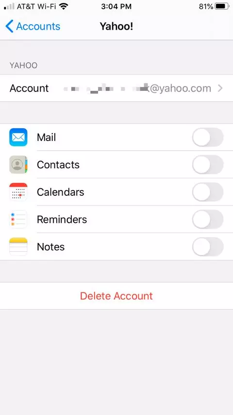 Otu esi etinye ma wepu akaụntụ email na iPhone na iPad 4214_12