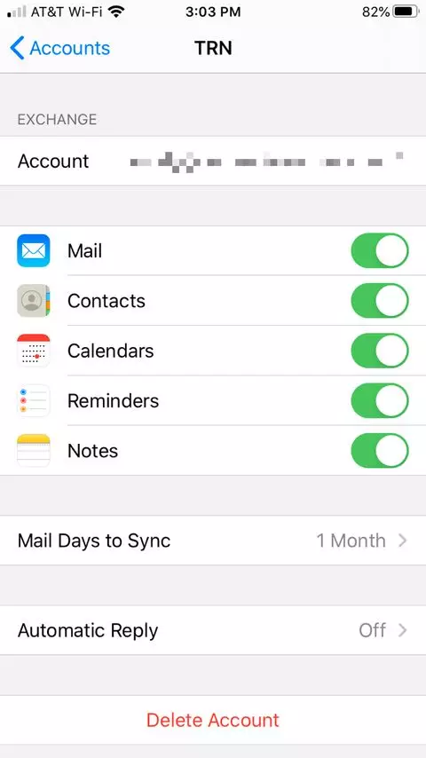 Otu esi etinye ma wepu akaụntụ email na iPhone na iPad 4214_7