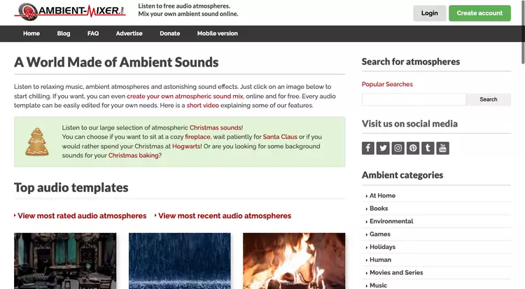 6 Ambient Noise Websites Para Mapauswag ang Imong Mood ug Focus 4259_7