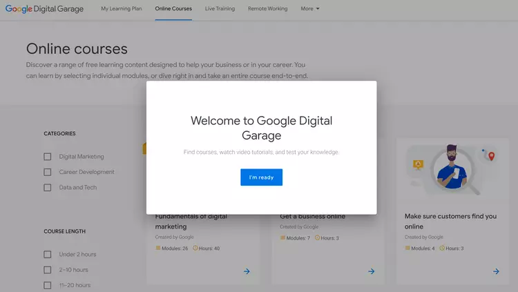 Google Garage ya Google: Uburyo Google ishobora kugufasha kuzamura ubuhanga bwawe bwa Digital 4280_2