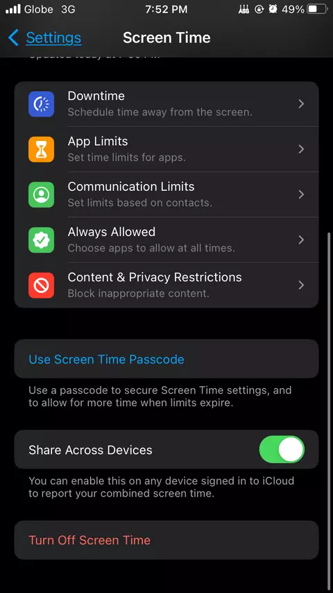 Si të rregulloni kohën e ekranit që shfaq faqet e internetit të rastësishme në iPhone tuaj 429_6