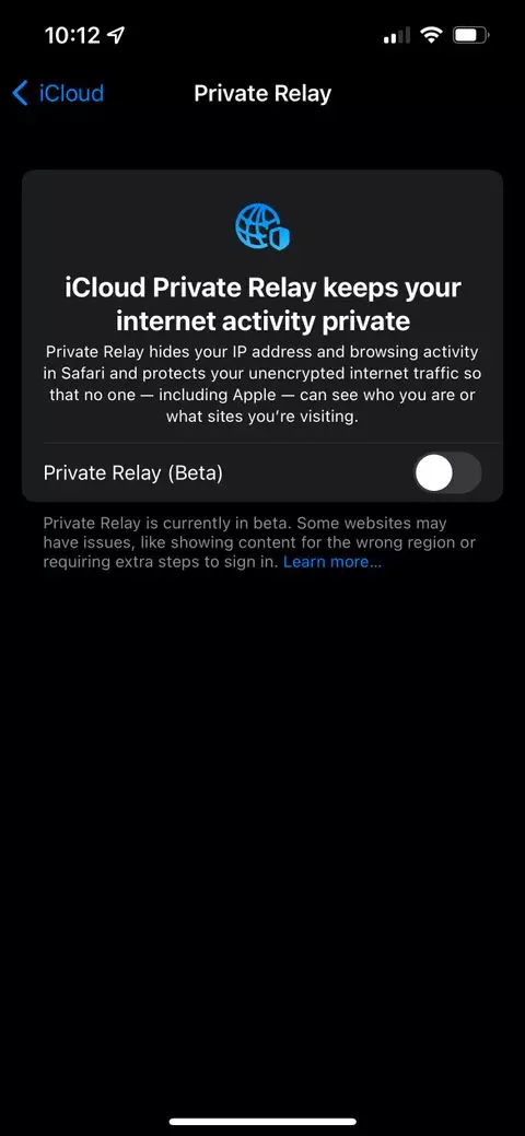 ICloud Private Relay недаступны на вашым iPhone? Вось чаму 432_4