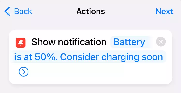 Cómo crear notificaciones de batería personalizadas para tu iPhone 435_5