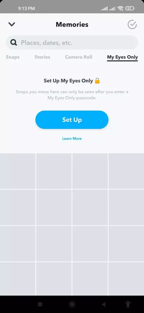 Hvernig á að vernda Snapchat færslurnar þínar með „aðeins augum mínum“ 4429_4