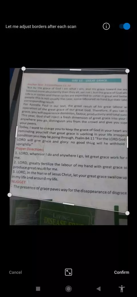 Paano Mag-input ng Teksto Gamit ang Camera ng Iyong Telepono sa Microsoft Word 4438_7