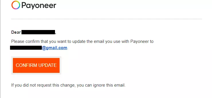 Како да ја промените вашата адреса за е-пошта на Payoneer 4440_8