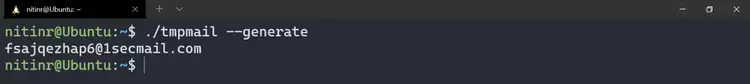 Cómo generar direcciones de correo electrónico temporales usando la terminal de Linux 4446_4