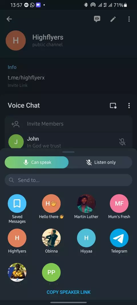 Ki jan yo itilize nouvo chat vwa Telegram yo 2.0 4453_3