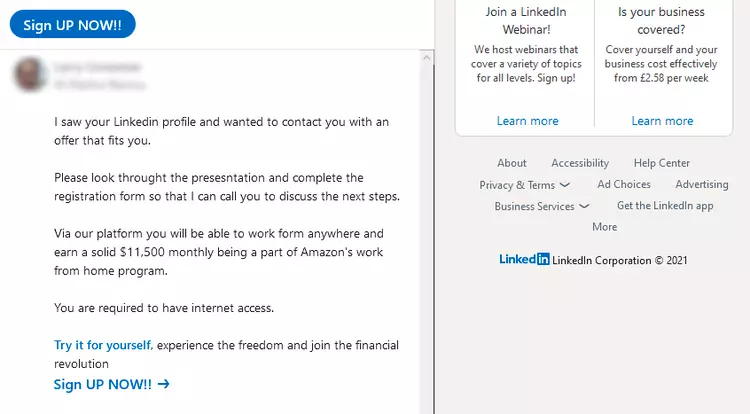 Iindlela ezi-7 zokufumana iFake LinkedIn Profile 4458_2