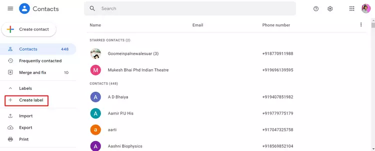 Google ಸಂಪರ್ಕಗಳನ್ನು ಉತ್ತಮವಾಗಿ ಬಳಸಲು 6 ಸಲಹೆಗಳು ಮತ್ತು ತಂತ್ರಗಳು 4579_2