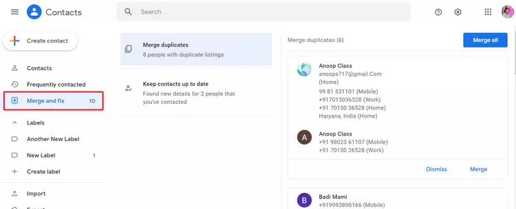 Google Contacts ကို ပိုမိုကောင်းမွန်စွာအသုံးပြုရန် အကြံပြုချက်များနှင့် လှည့်ကွက် 6 ခု 4579_22