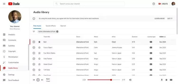 Wéi benotzt Dir d'YouTube Audiobibliothéik fir Musek an Sound Effekter op Videoen ze addéieren 4797_4