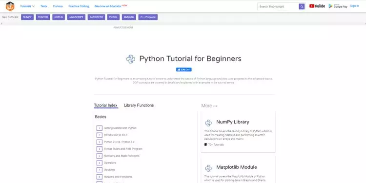 Python баштагандар үчүн 9 бекер онлайн курстары 5122_4