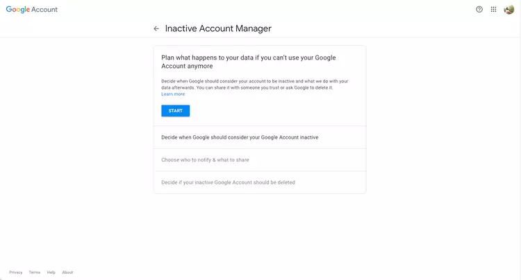 Come impostare un account manager inattivo su Google 515_4