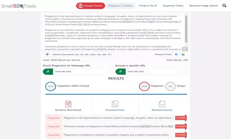 Top 8 instrumente gratuite de detectare a plagiatului pentru freelanceri 5447_2