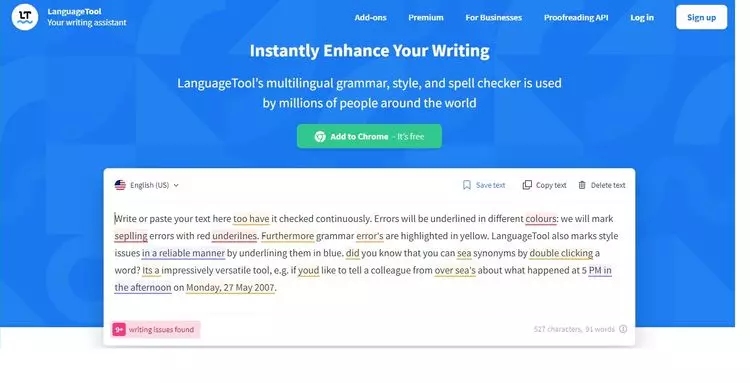 5 Alternatif Gratis kanggo Grammarly kanggo Siswa 5448_4