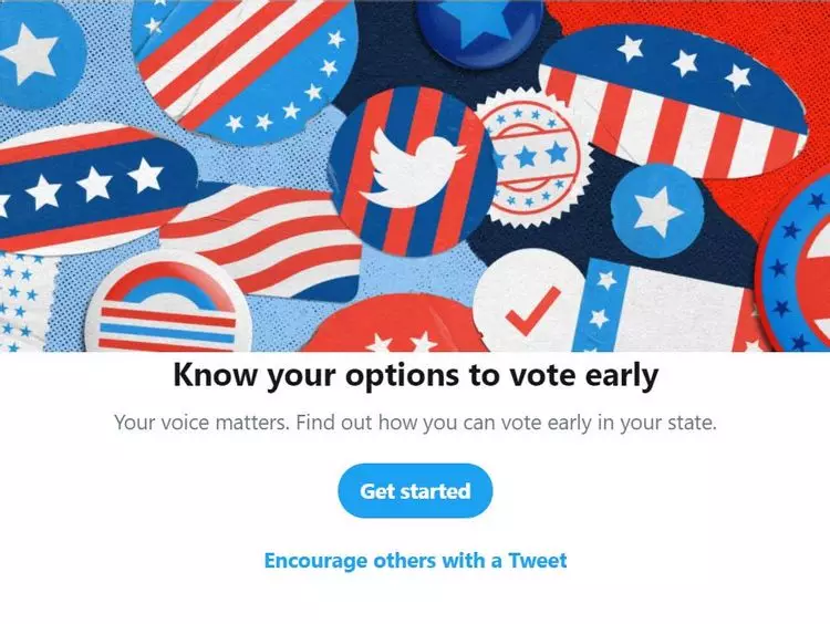Twitter поощряет досрочное голосование в США 55409_2