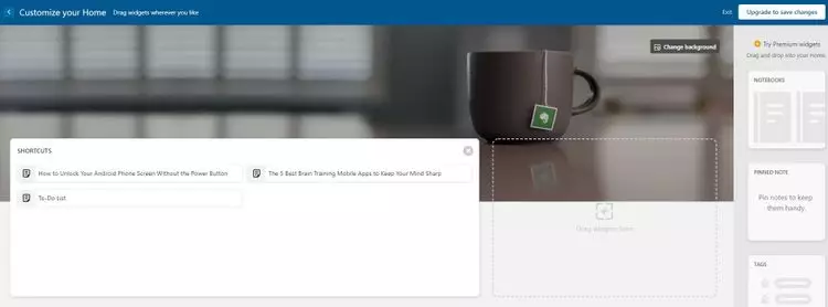 Evernote's New Home Dashboard: Brûk handige widgets om jo notysjes te organisearjen 5570_10